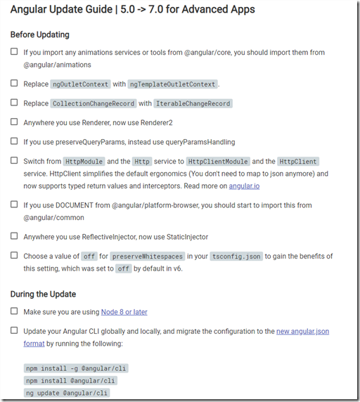 Passer d’une version à l’autre d’Angular–Suivez le guide–Une astuce par ...